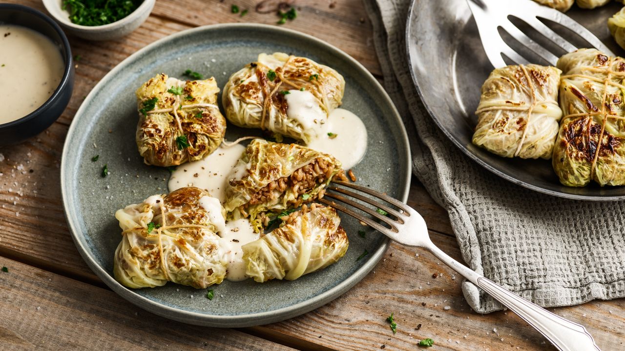 Wirsing Rouladen Vegan